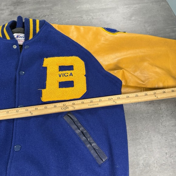 Neff | Jackets & Coats | Vintage Neff Varsity Jacket Mens Large Blue ...